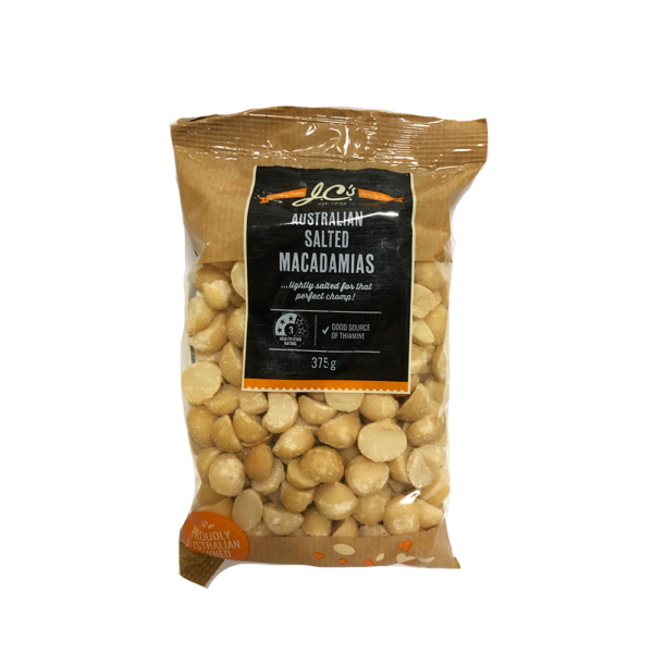 Australian Salted Macadamia 375g | Biviano & Sons