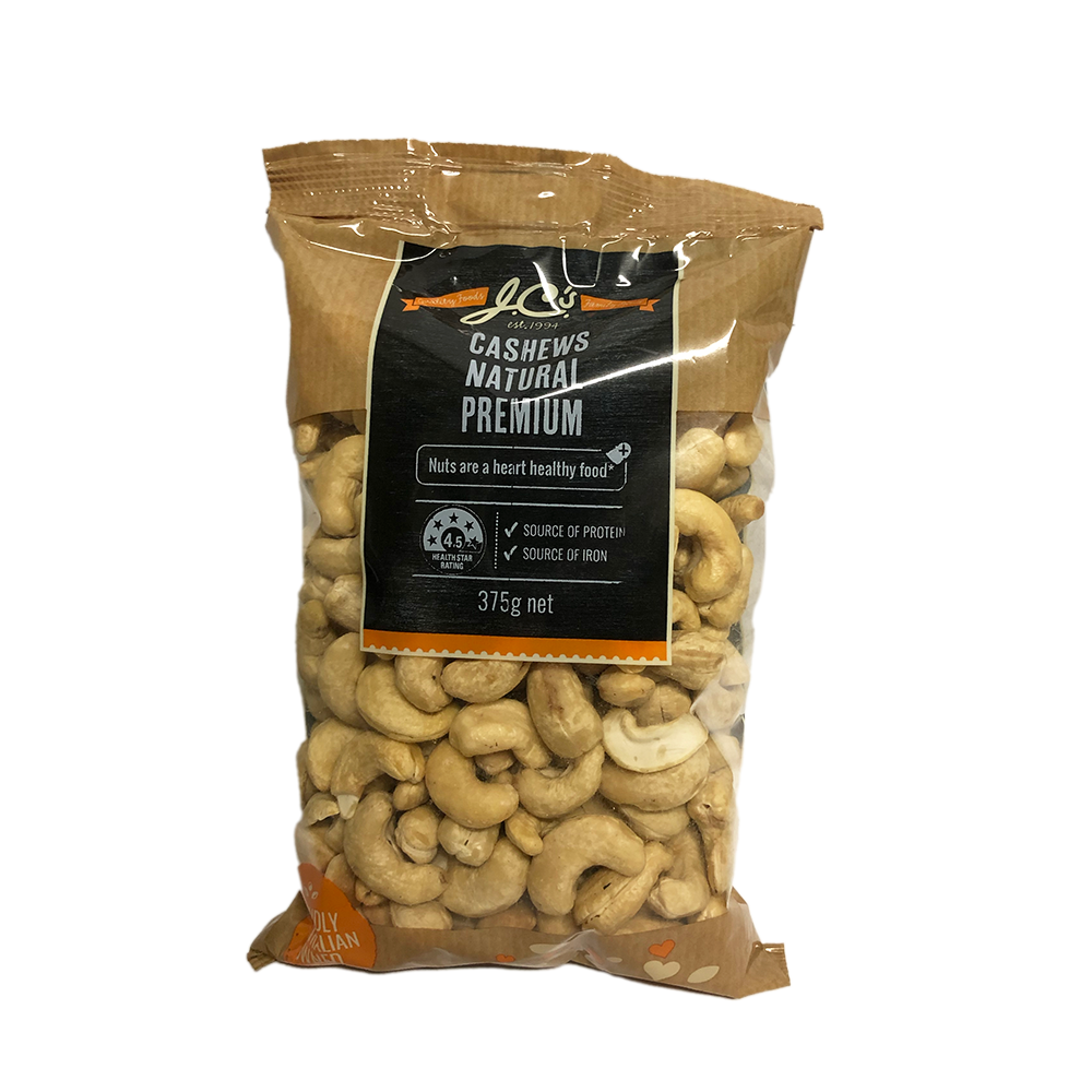 Cashews Natural Premium 375g | Biviano & Sons
