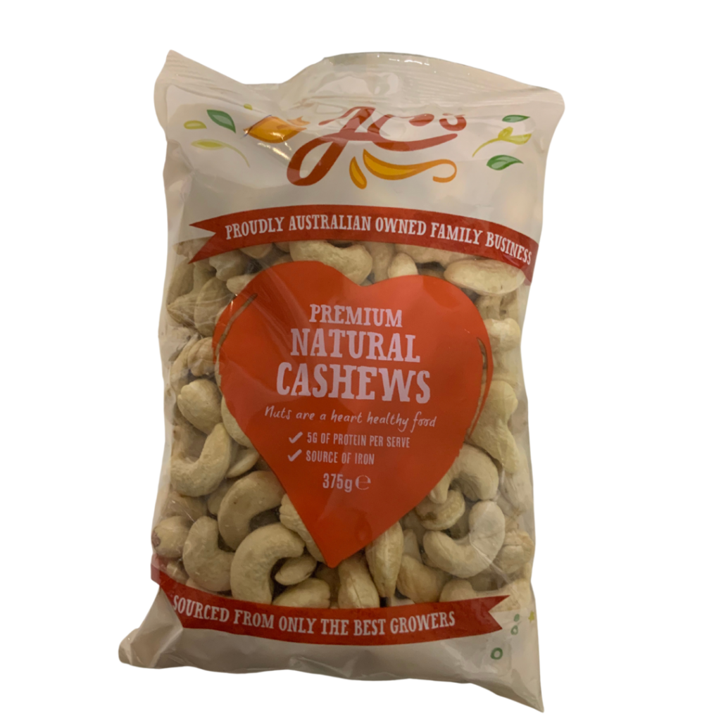 Cashews Natural Premium 375g - Biviano & Sons