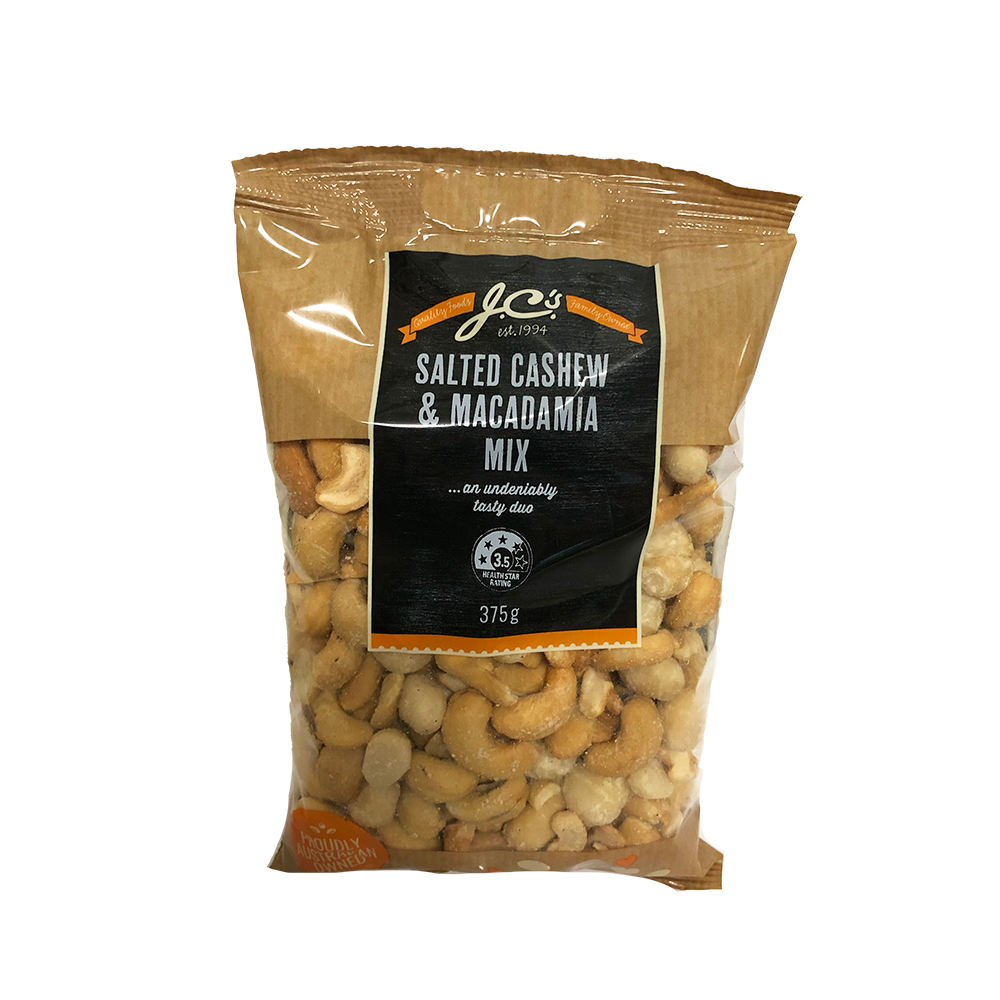 Salted Cashew Macadamia Mix 375g | Biviano & Sons