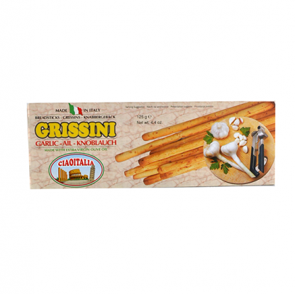Grissini Garlic Breadsticks 125g - Biviano & Sons