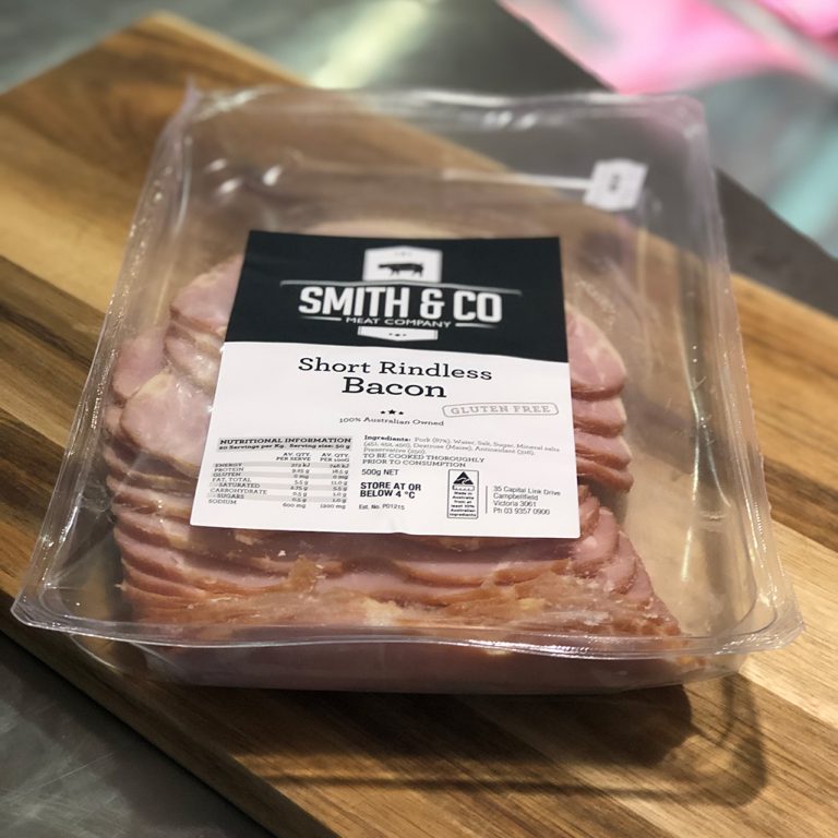 Short Cut Bacon Pack (500g) - Biviano & Sons