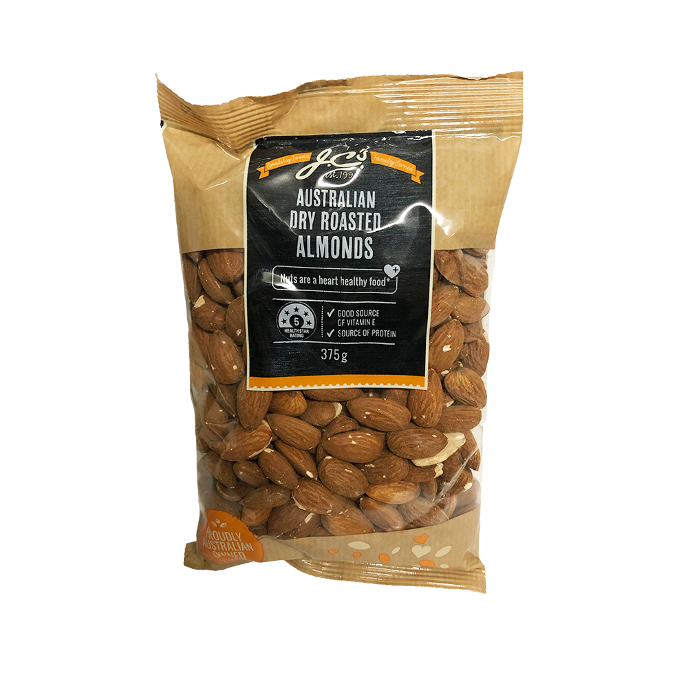 Australian Dry Roasted Almonds 375g | Biviano & Sons
