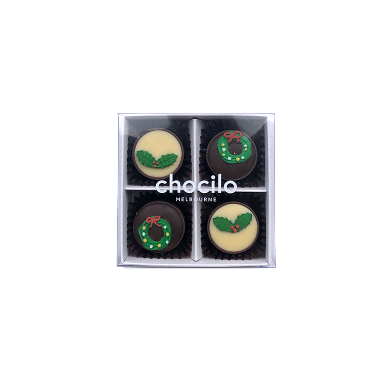 Chocilo Christmas Chocolate Assortment 4pk - 50g - Biviano & Sons