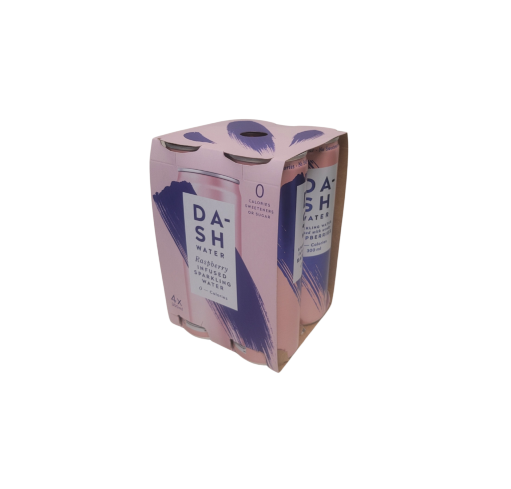 DASH Water raspberry infused sparkling water (4pk) - Biviano & Sons